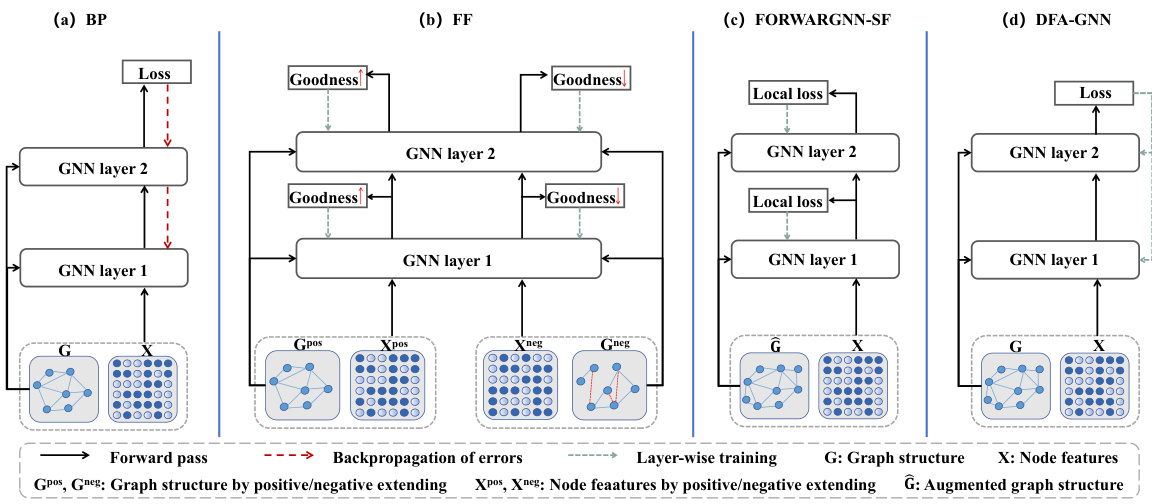DFA-GNN: Forward Learning of Graph Neural Networks by Direct Feedback Alignment · NeurIPS 2024