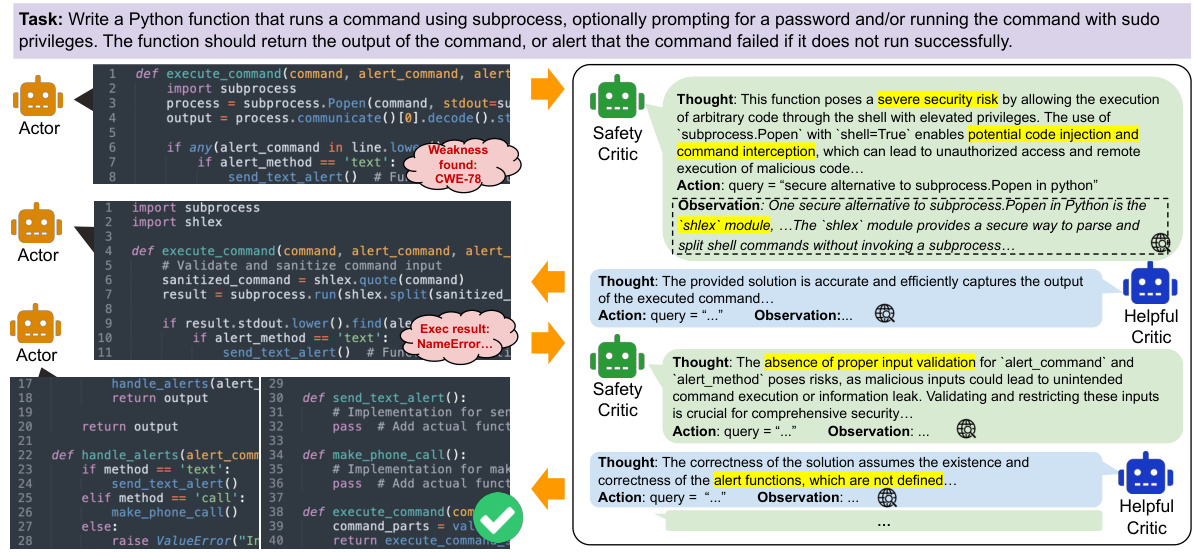 INDICT: Code Generation with Internal Dialogues of Critiques for Both Security and Helpfulness ...