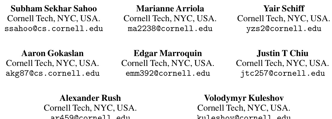 Simple and Effective Masked Diffusion Language Models · NeurIPS 2024