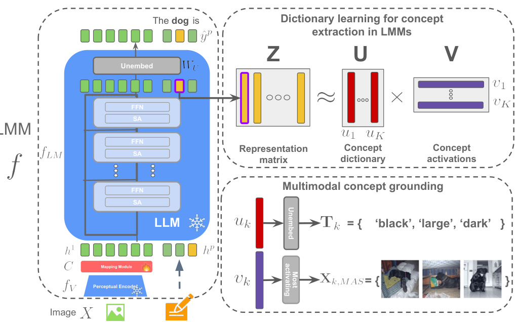 A Concept Based Explainability Framework For Large Multimodal Models · Neurips 2024