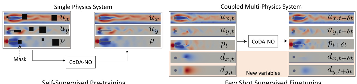 Pretraining Codomain Attention Neural Operators for Solving ...